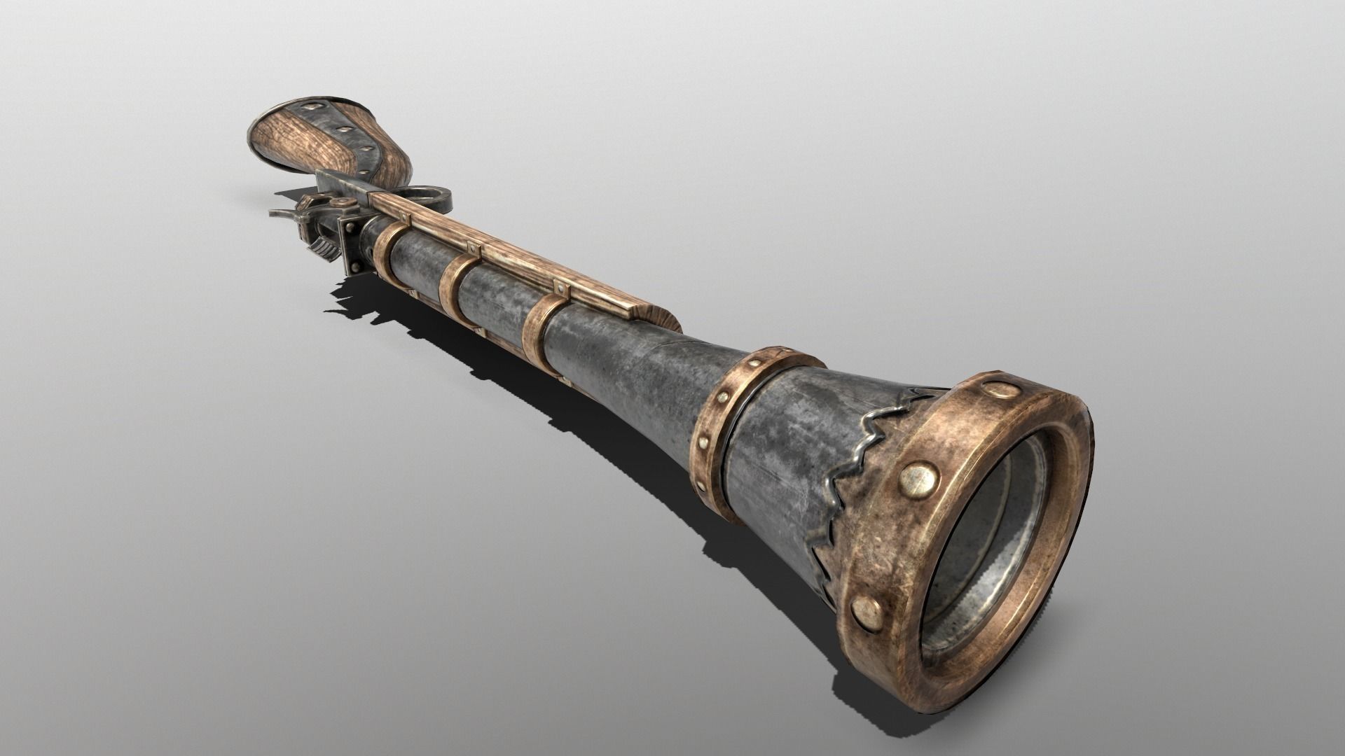 musket with axe free VR / AR / low-poly 3D model | CGTrader