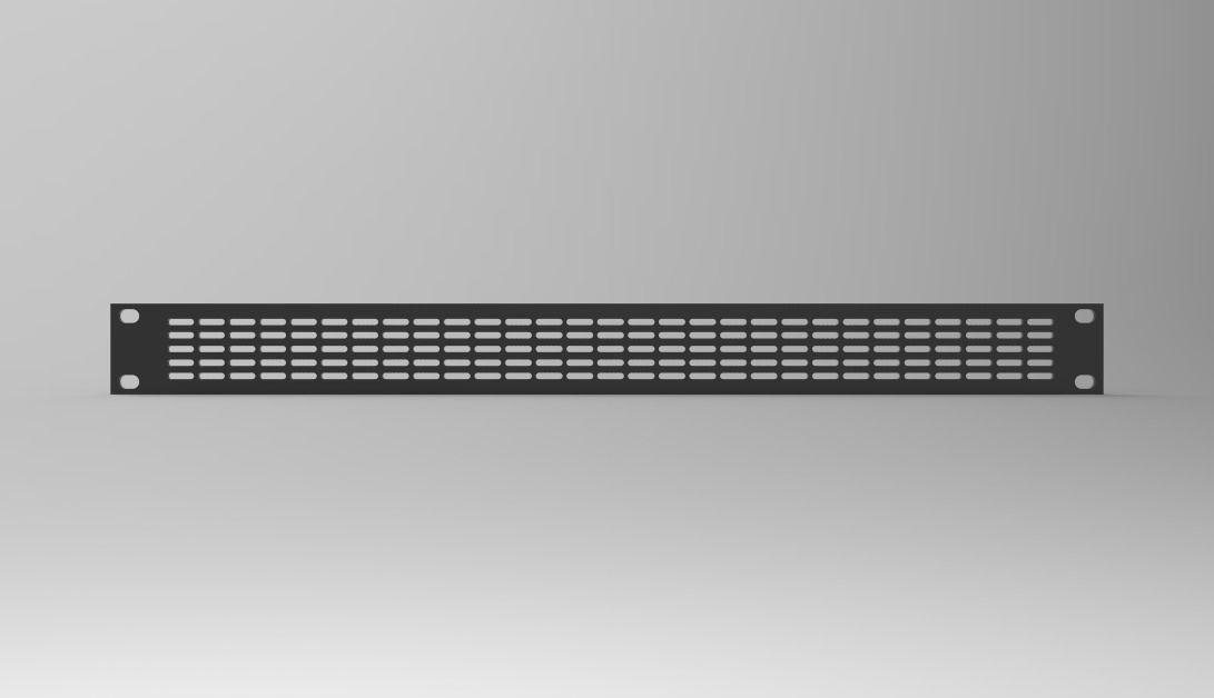 Vent Panel 1RU free 3D model | CGTrader