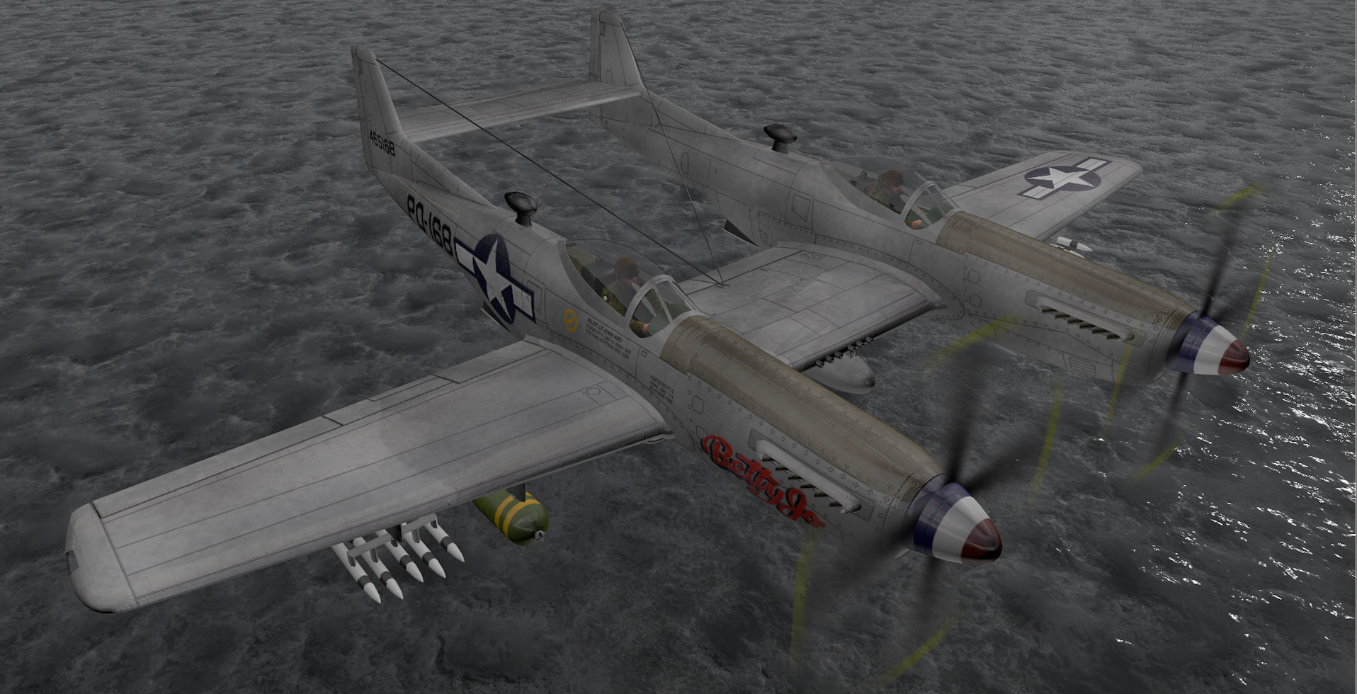 North American P-82 Twin Mustang 3D model | CGTrader