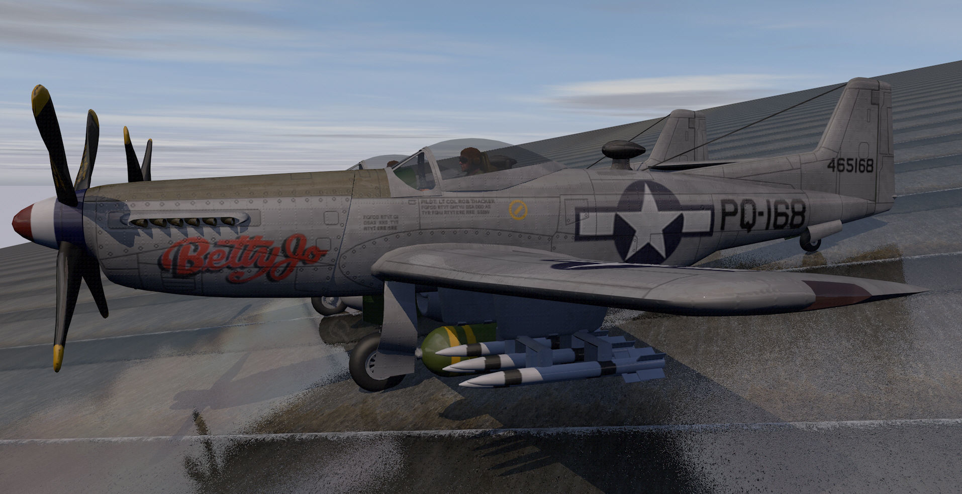 North American P-82 Twin Mustang 3D model | CGTrader