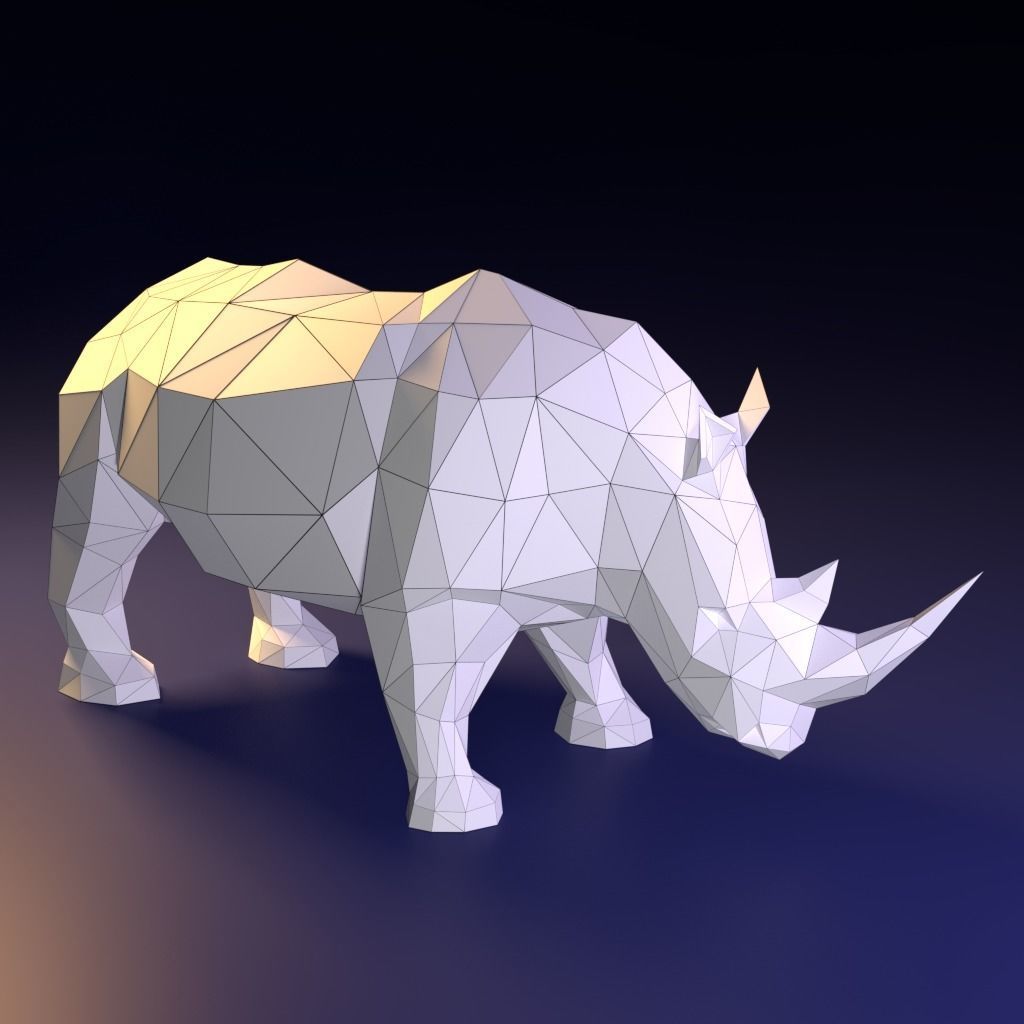 Rhinoceros 3D model 3D printable | CGTrader