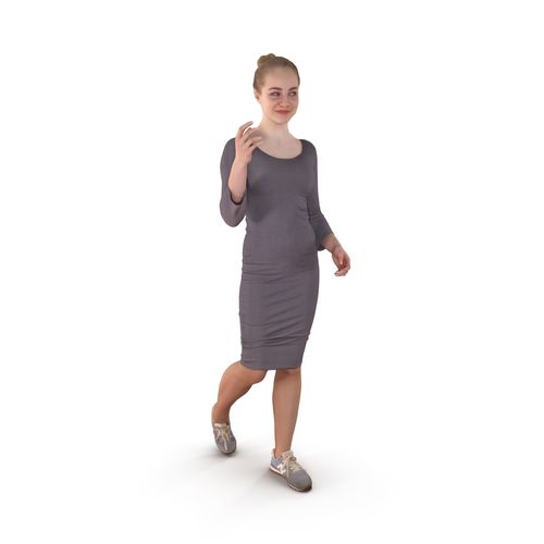 3D model Cute Girl City VR / AR / low-poly | CGTrader