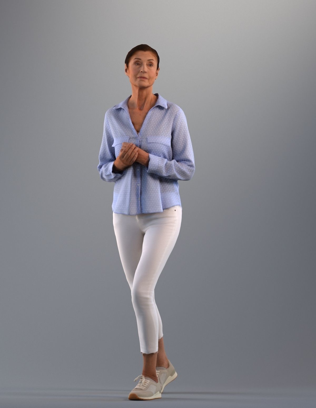 Set of 3D women standing still Basics004 3D model | CGTrader