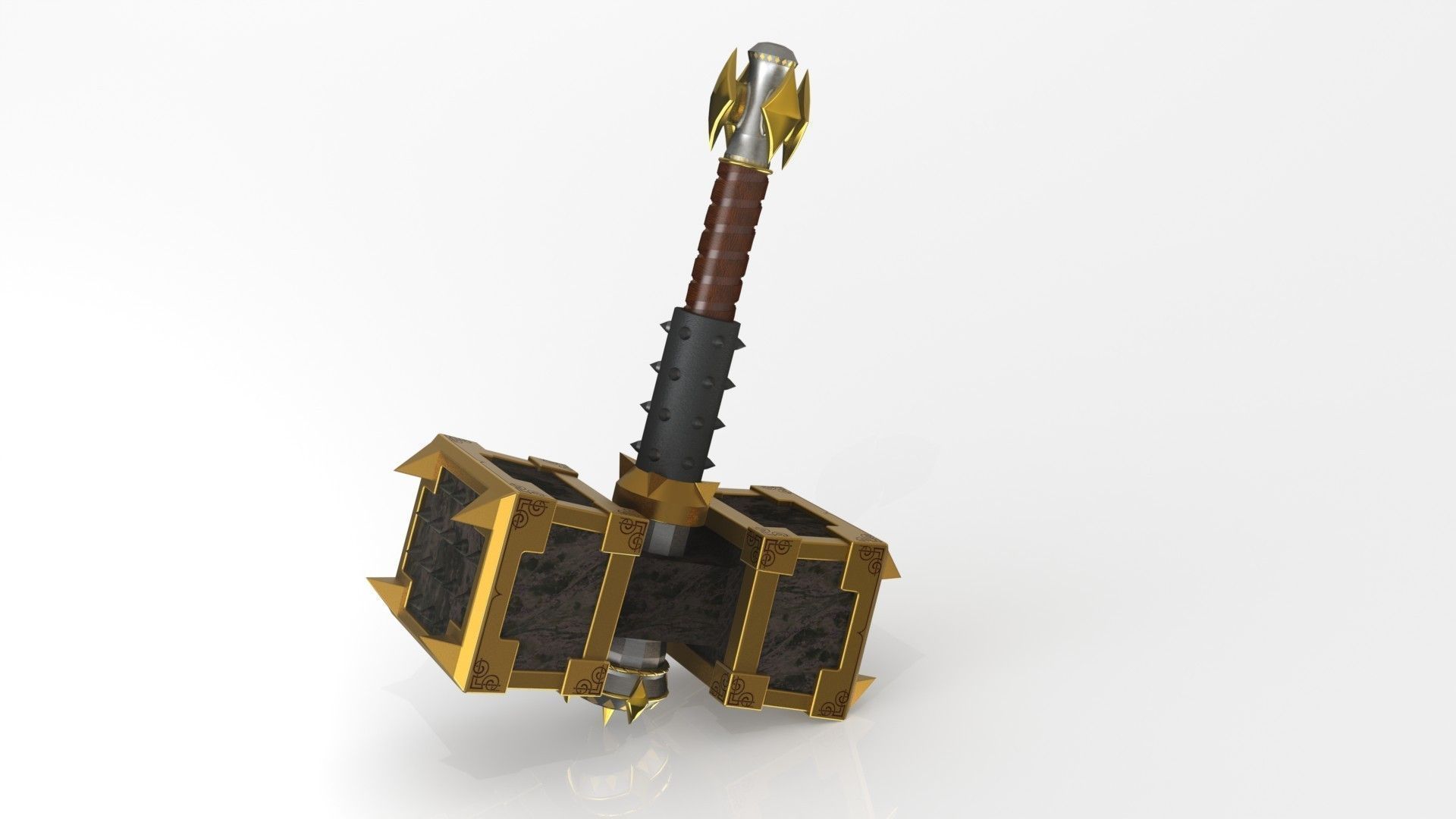 Battle hammer 3D Model 3D printable .stl - CGTrader.com