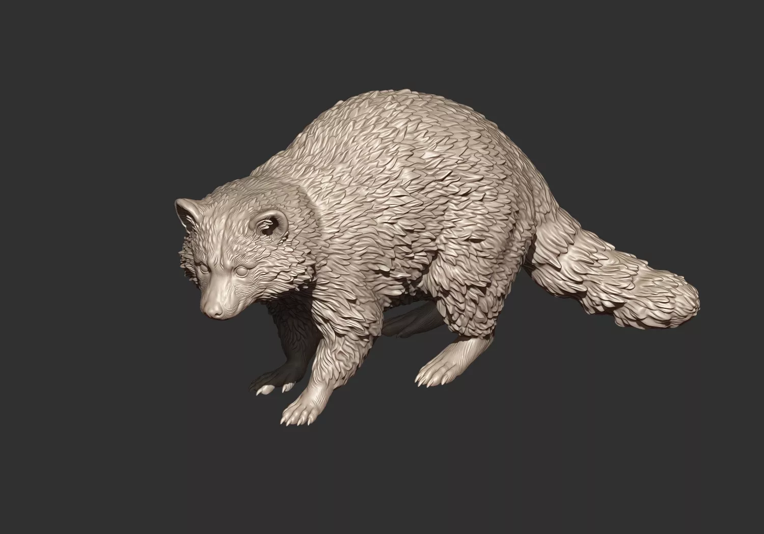 Raccoon sculpture STL 3d printable model 3D model 3D printable | CGTrader