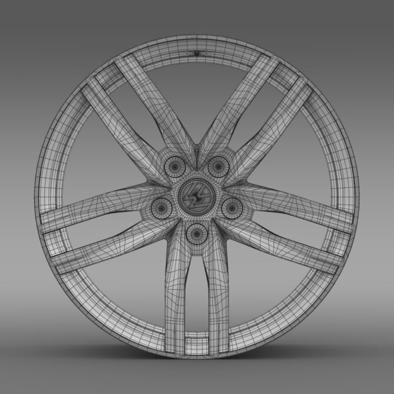 Volkswagen Golf TDI rim 3D model | CGTrader