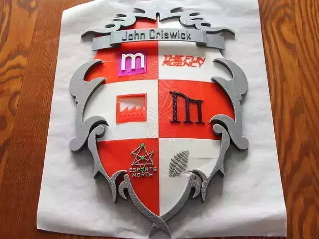 John Criswick Personal Crest free 3D model 3D printable | CGTrader