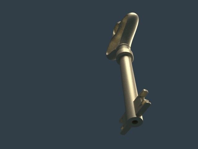 Metal key 3D model | CGTrader