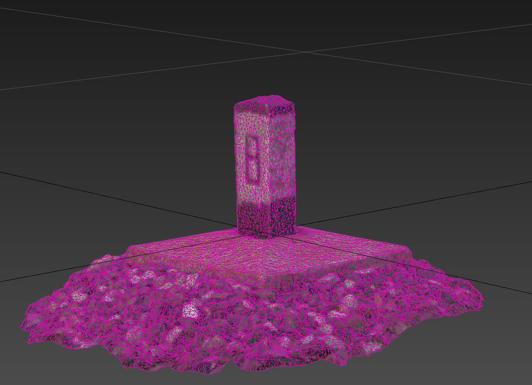 Kilometer post free 3D model | CGTrader