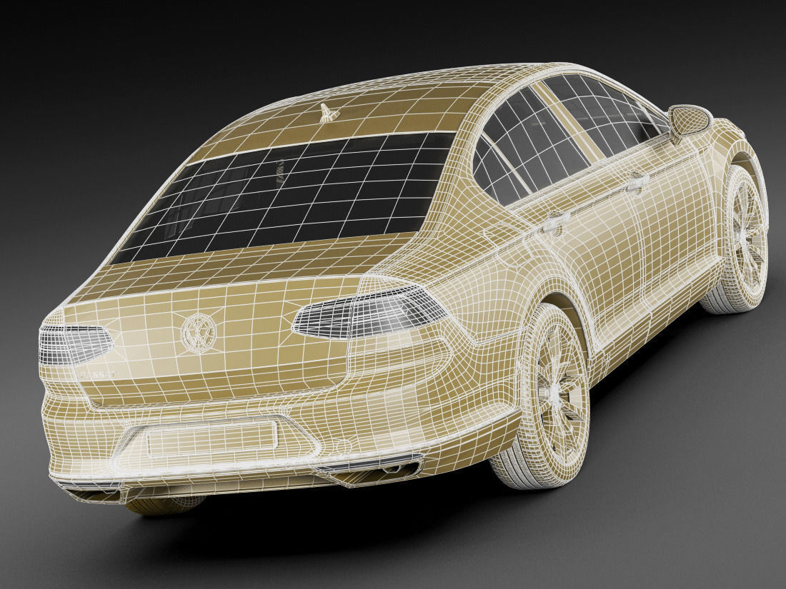 VW Passat 2015 3D model | CGTrader