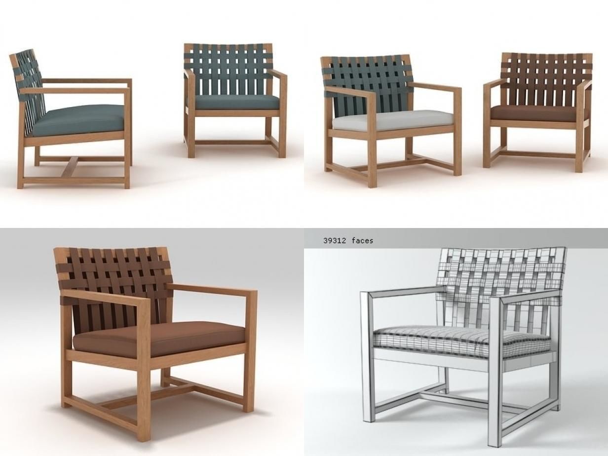 Network 168 lounge chair 3D model | CGTrader