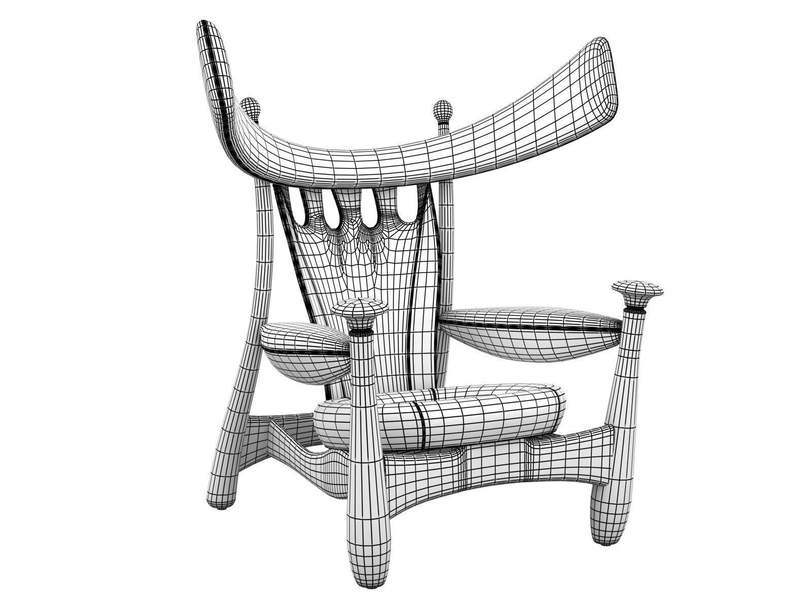 Aspas armchair 1962 3D model | CGTrader