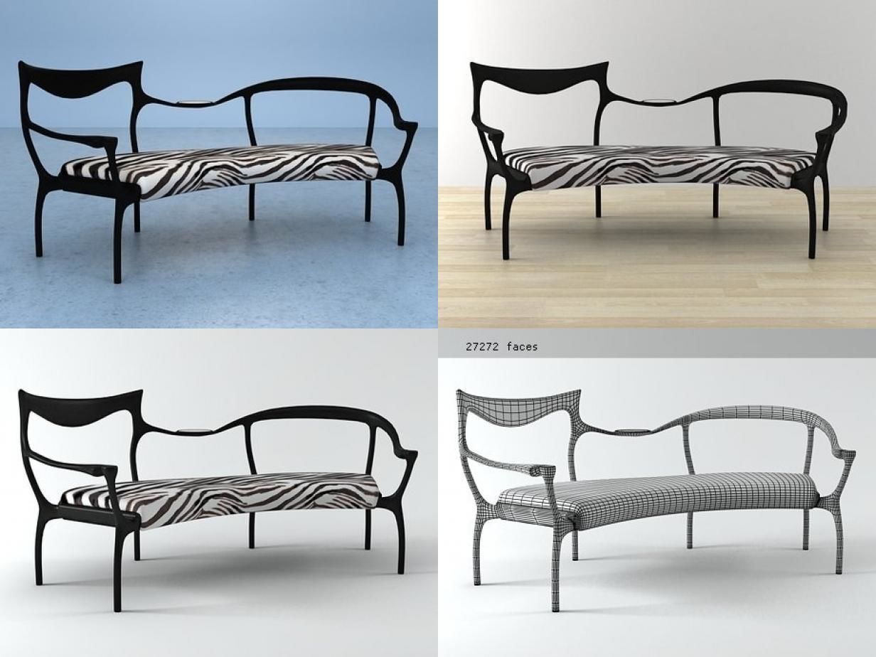DRDP four furniture 3D model | CGTrader
