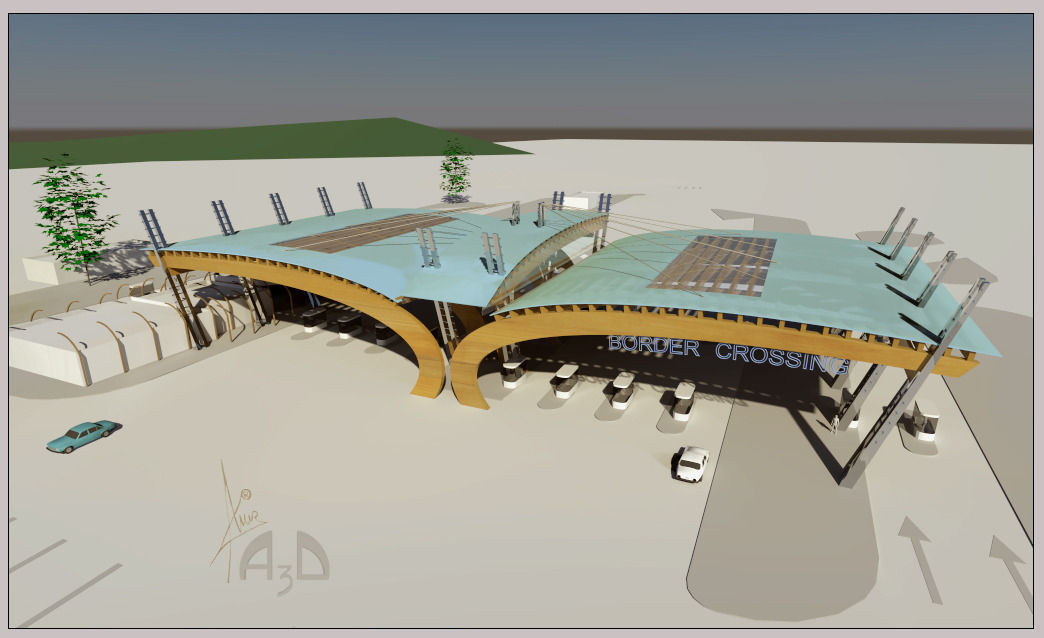 BORDER CROSSING Set 3D model | CGTrader