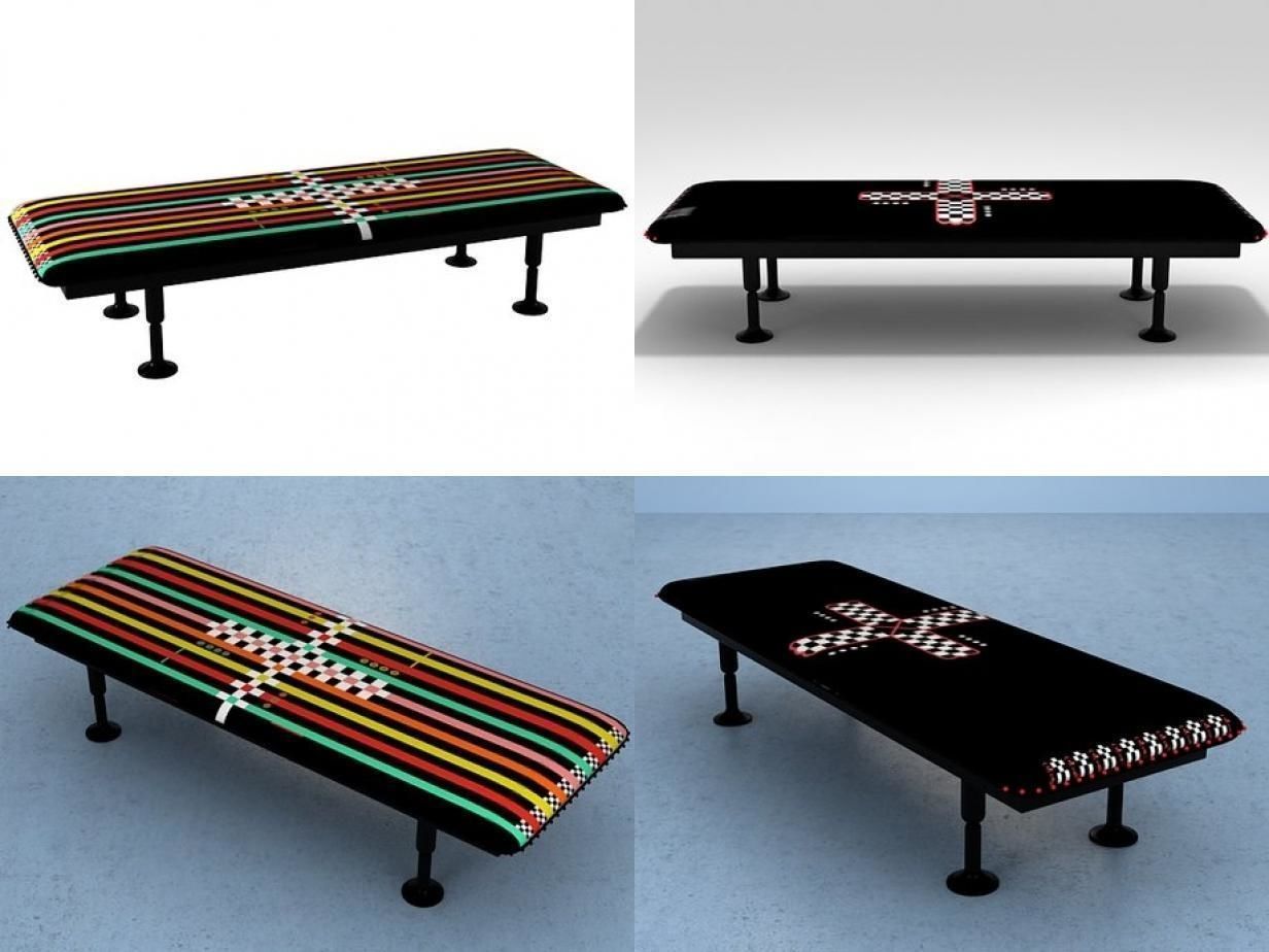 Charpoy bench with cross 3D model | CGTrader