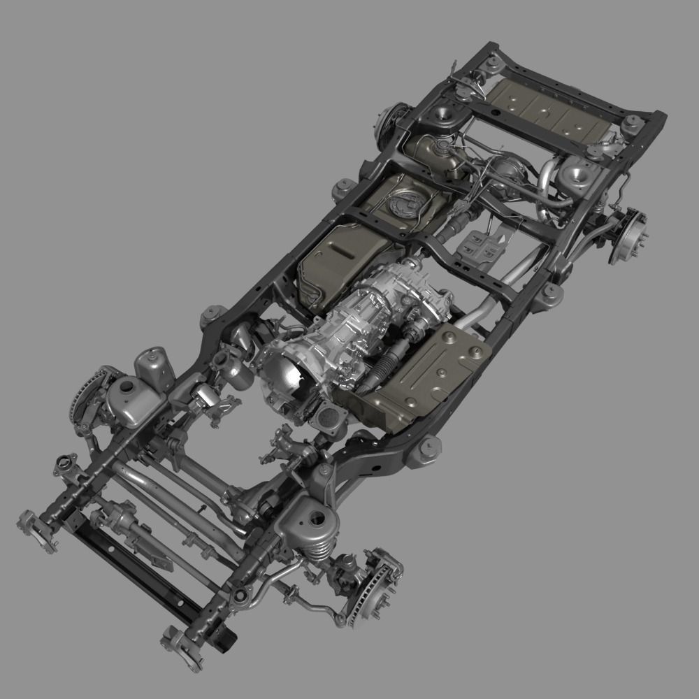 Car Chassis 3D model | CGTrader