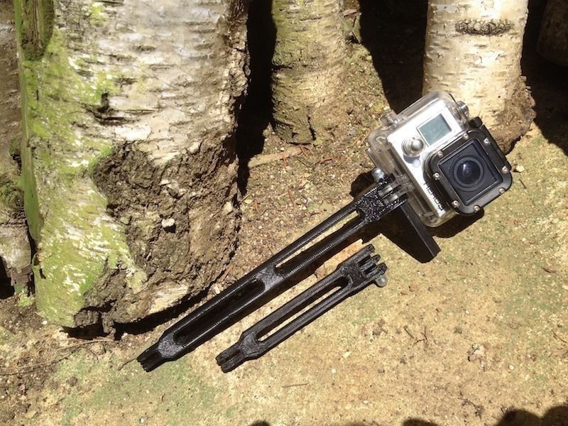 Gopro extension 120mm free 3D model 3D printable | CGTrader