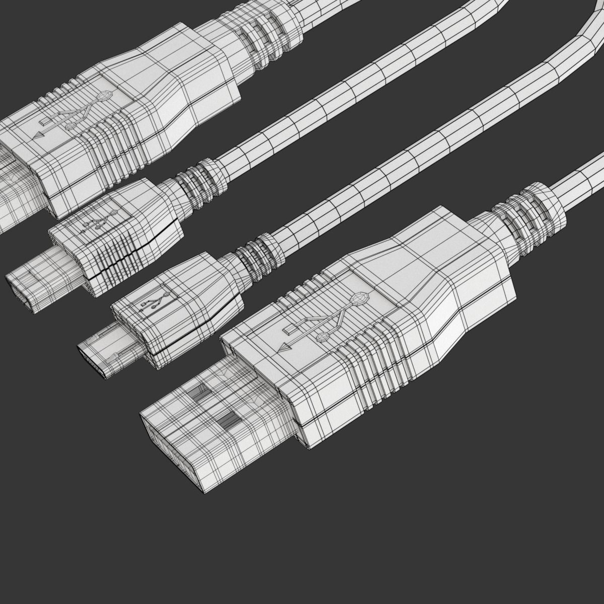 USB Plugs 3D model | CGTrader