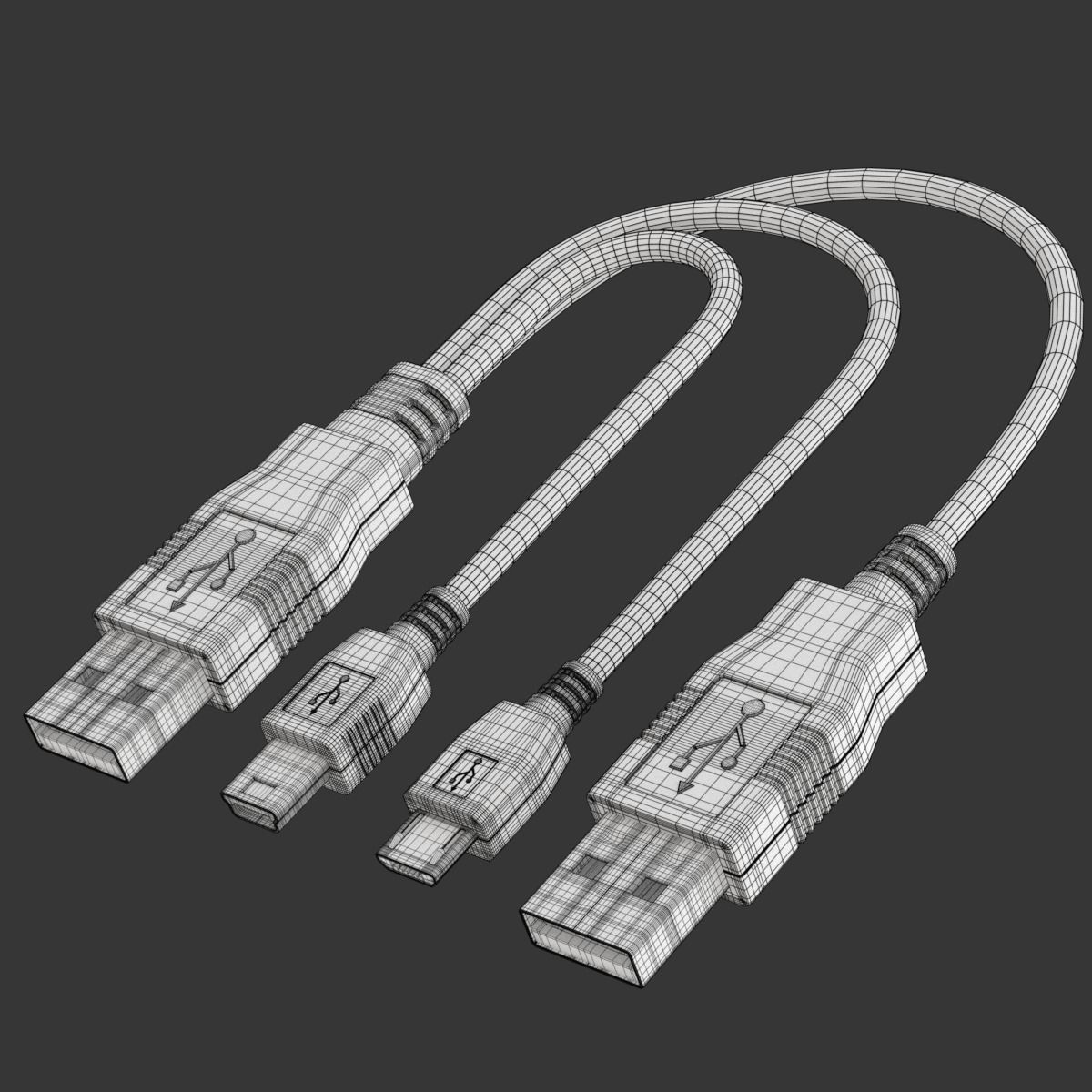 USB Plugs 3D model | CGTrader