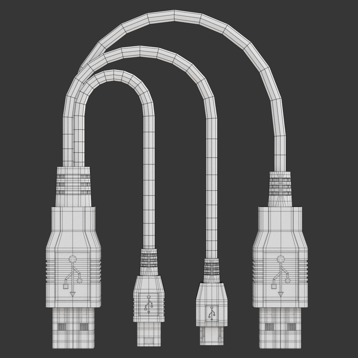 USB Plugs 3D model | CGTrader