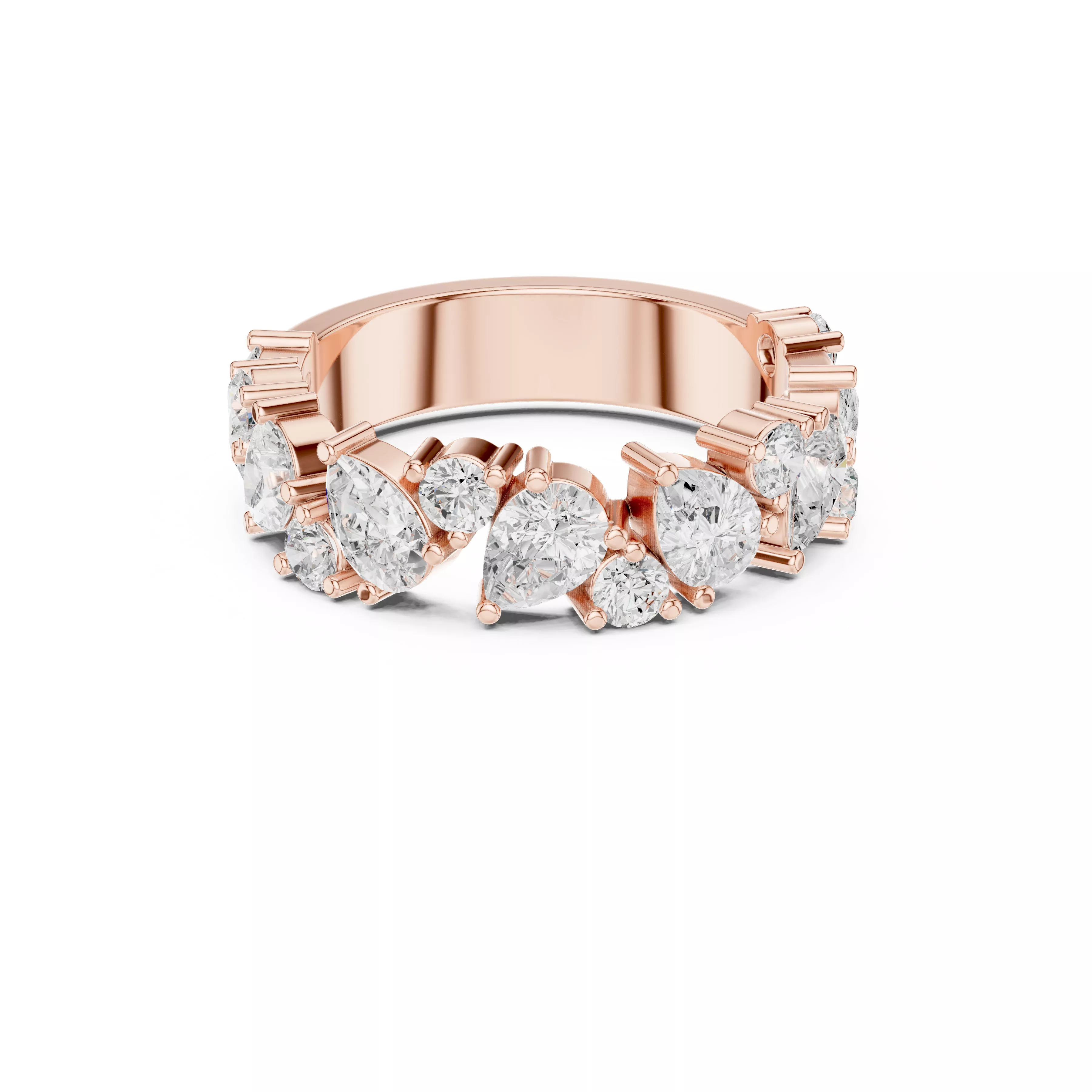 Buy Diamond Ring CAD Engagement Wedding Jewelry STL 3DM R5262 3D model ...