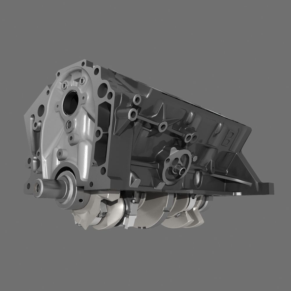 Car V6 Engine 3D model | CGTrader