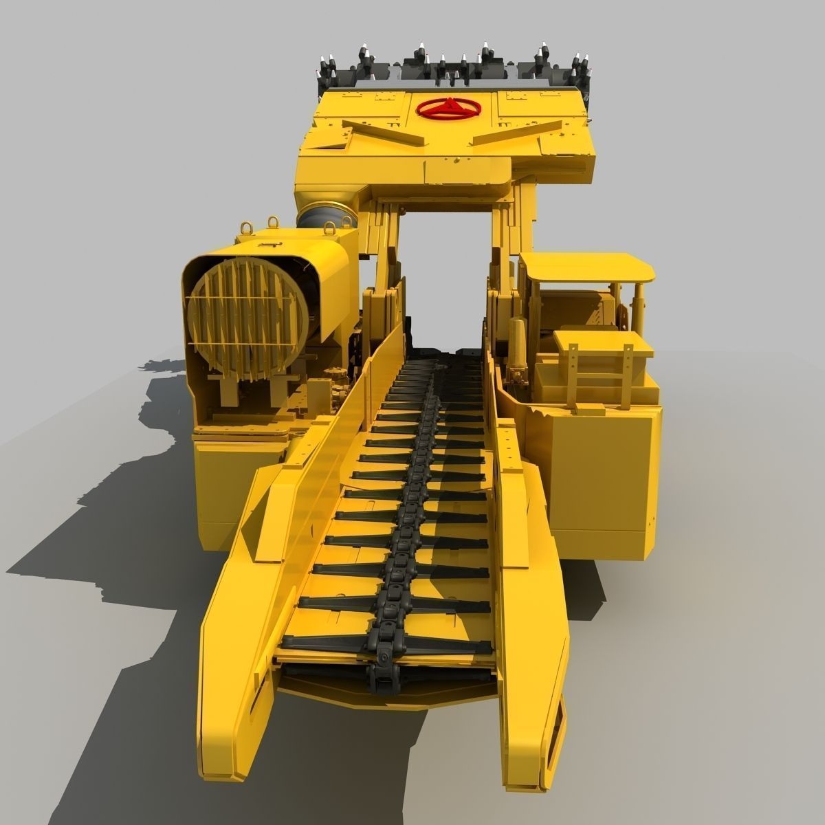 Roadheader truck with crane 3D model | CGTrader