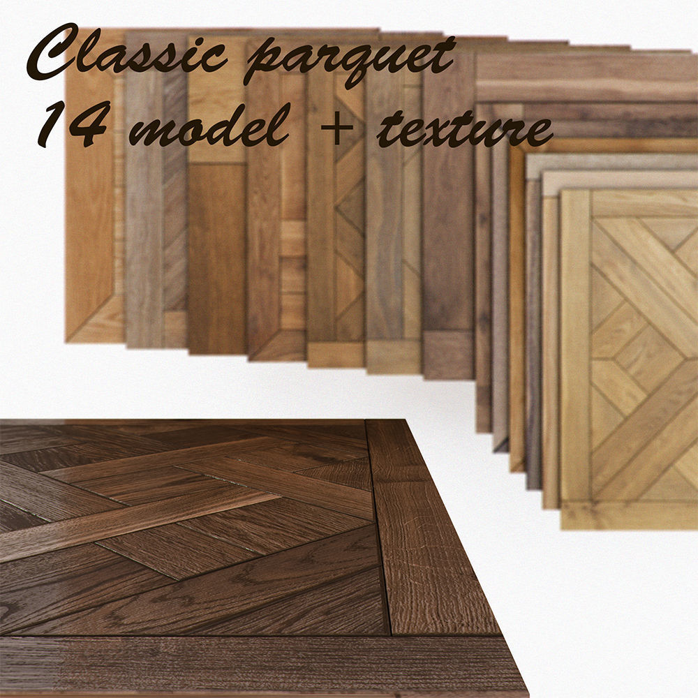 Classic parquet 14 3D model | CGTrader