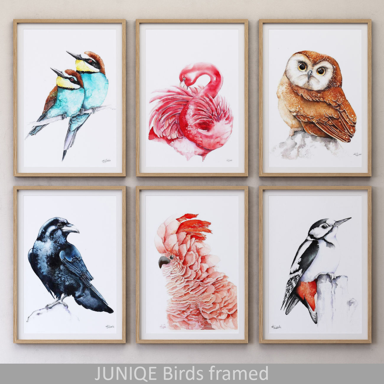 JUNIQE Birds framed 3D model | CGTrader