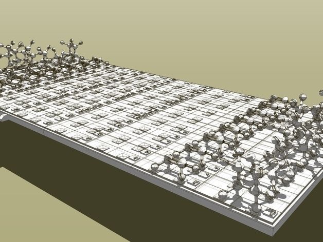 Chemical Chess Set and Board free 3D model 3D printable | CGTrader