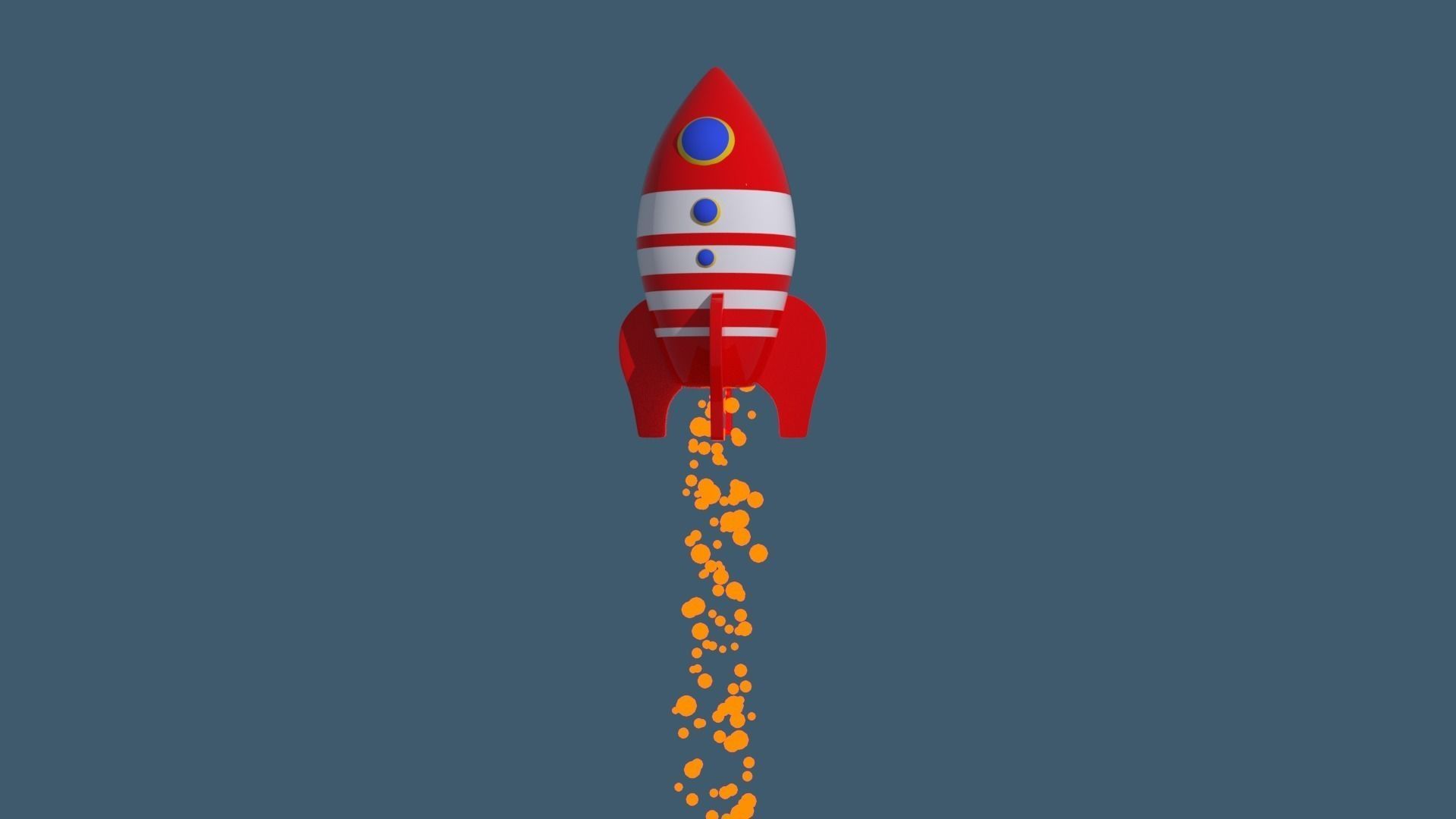 Animated Rocket Launch 3D model animated | CGTrader