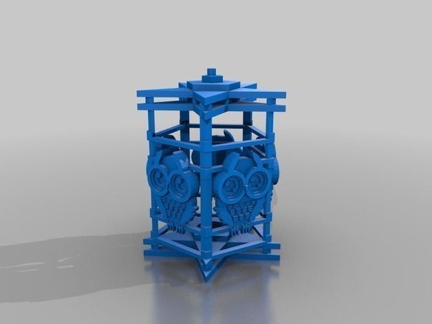 Owl night light free 3D model 3D printable | CGTrader