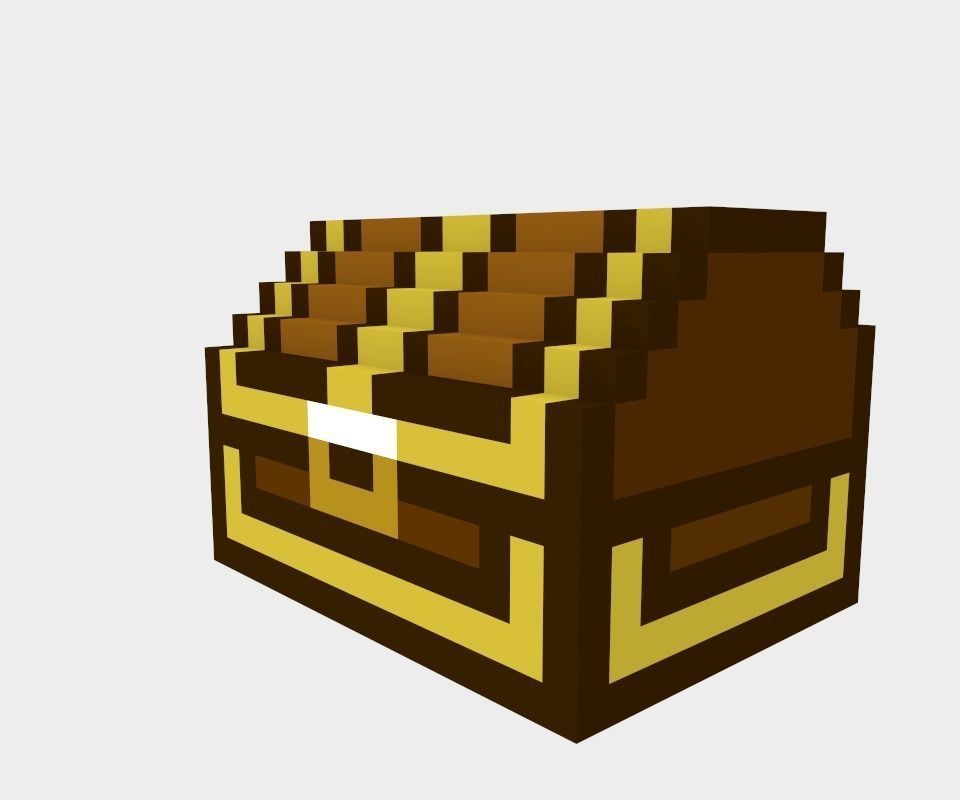 3D model Voxel Small Chest VR / AR / low-poly | CGTrader