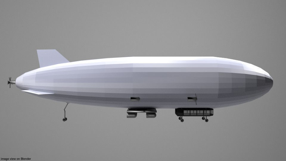 Zeppelin - Classic 3D model | CGTrader
