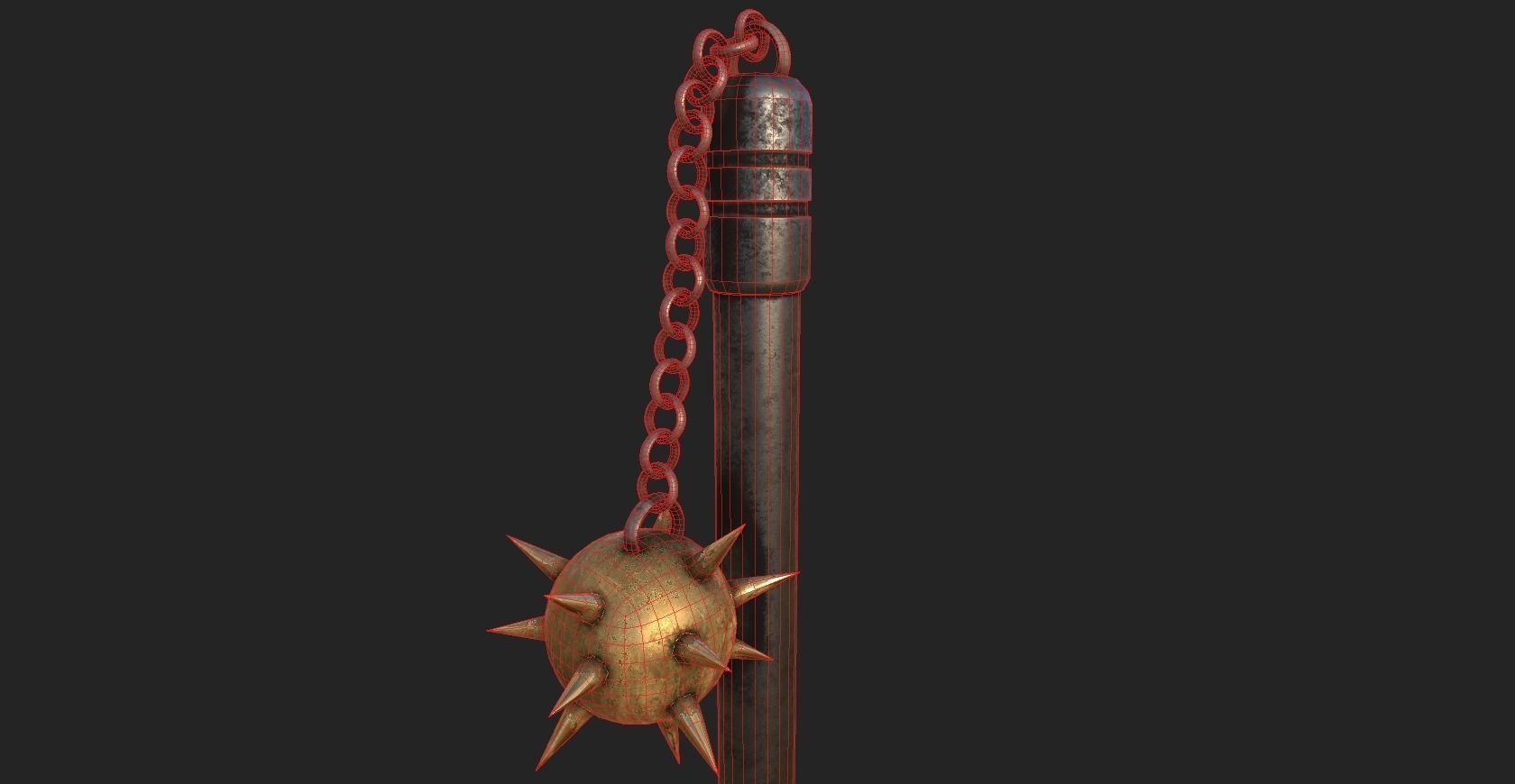 3D model Flail sword with chain VR / AR / low-poly | CGTrader
