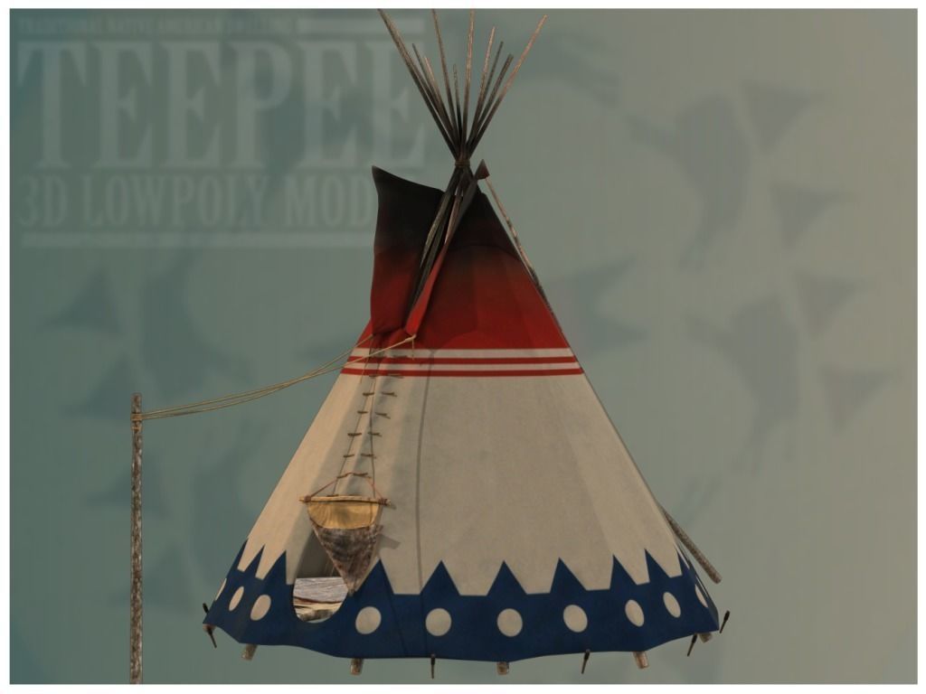 3D model Teepee native american VR / AR / low-poly | CGTrader