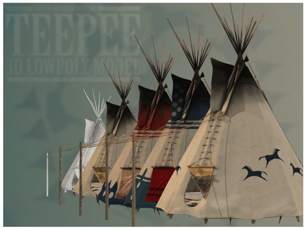 3D model Teepee native american VR / AR / low-poly | CGTrader