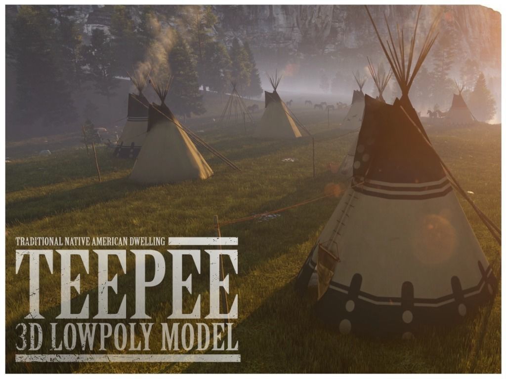 3D model Teepee native american VR / AR / low-poly | CGTrader