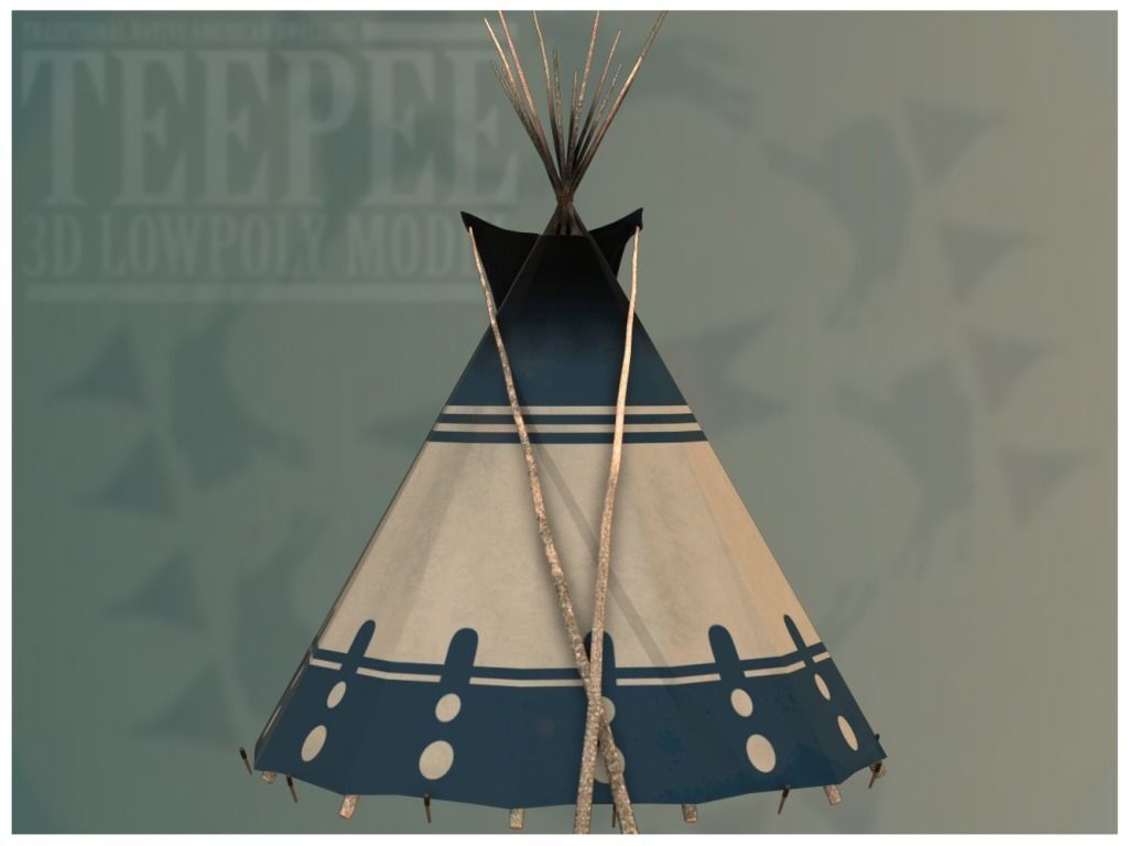3D model Teepee native american VR / AR / low-poly | CGTrader