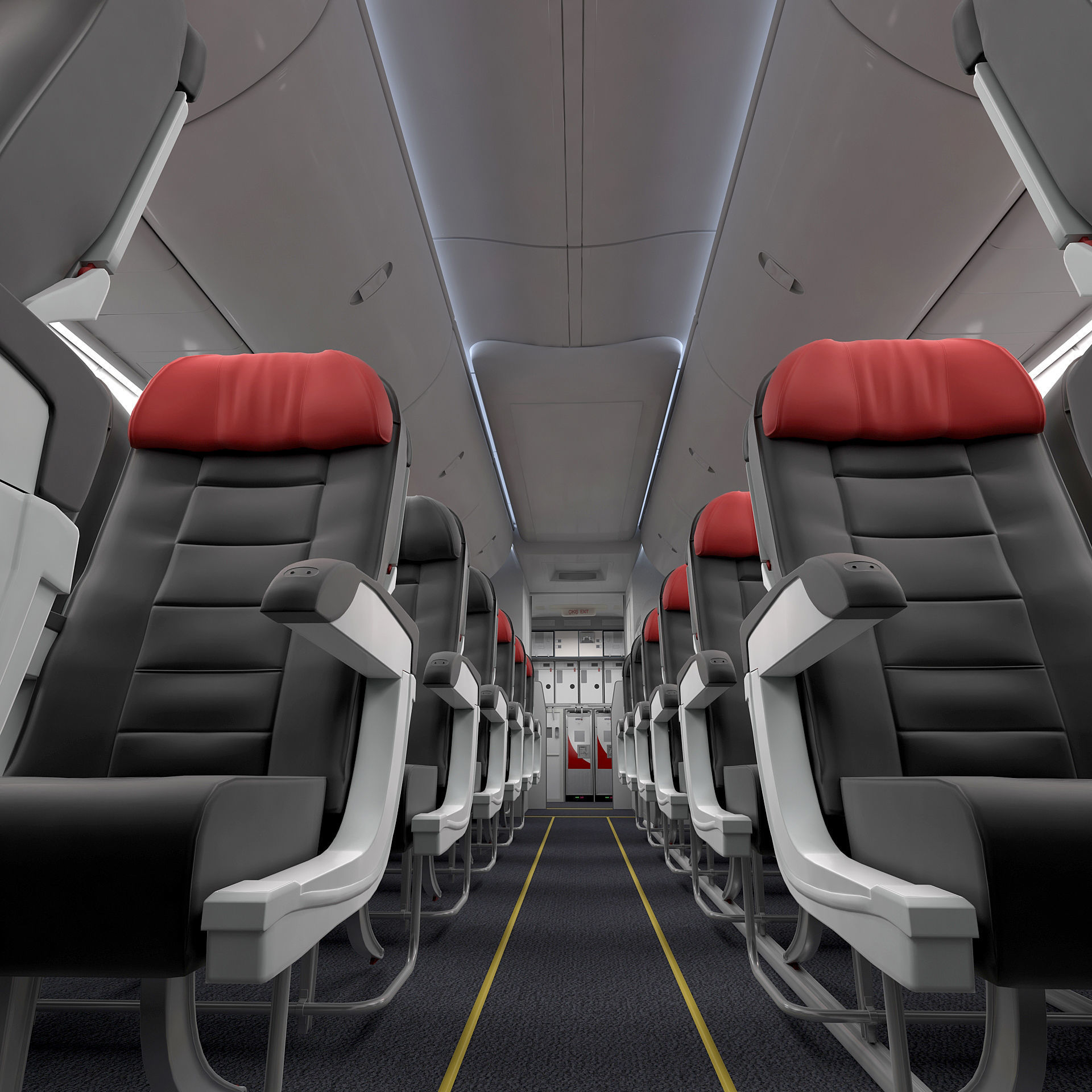 Boeing 737 Interior With Galley 3D model | CGTrader