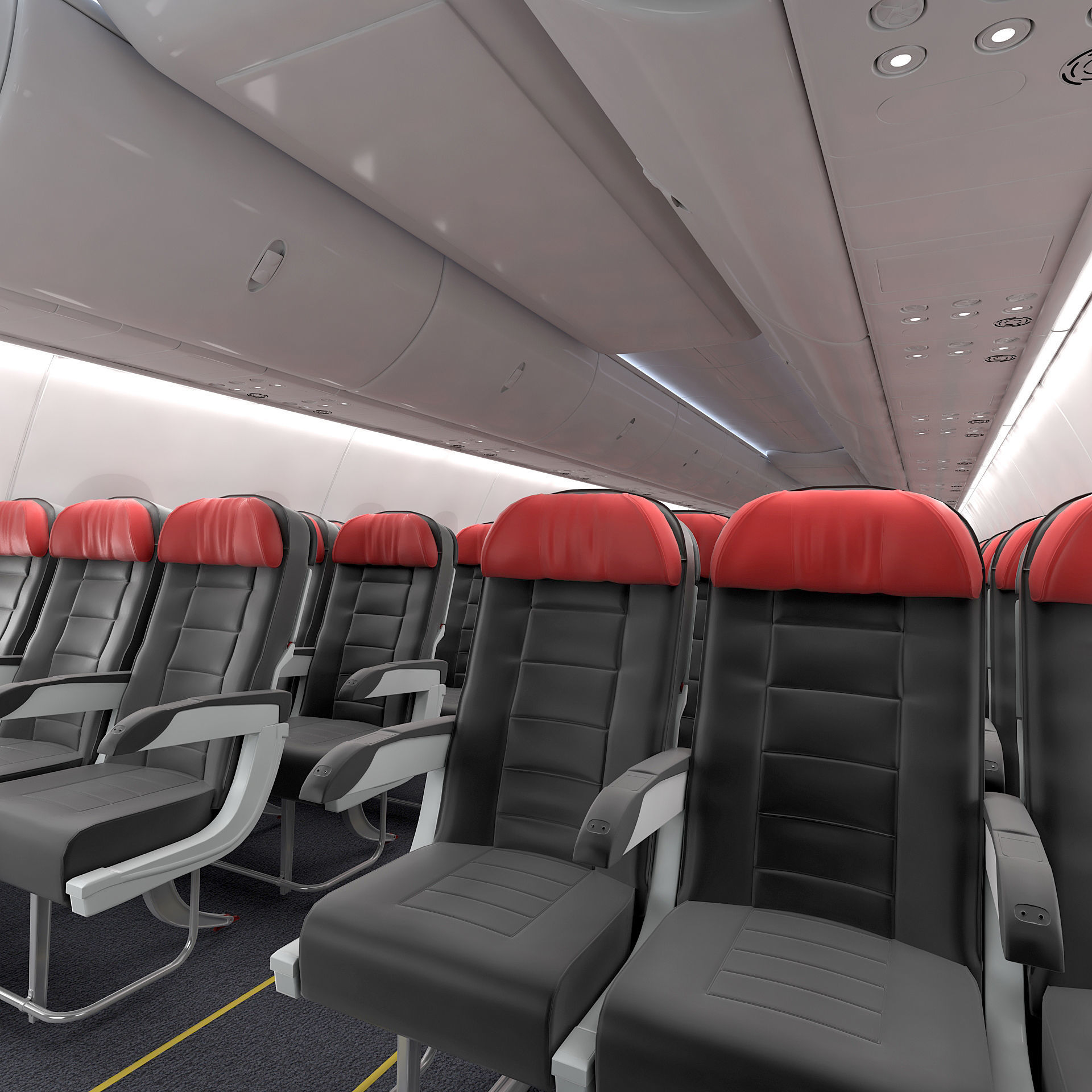 Boeing 737 Interior With Galley 3D model | CGTrader
