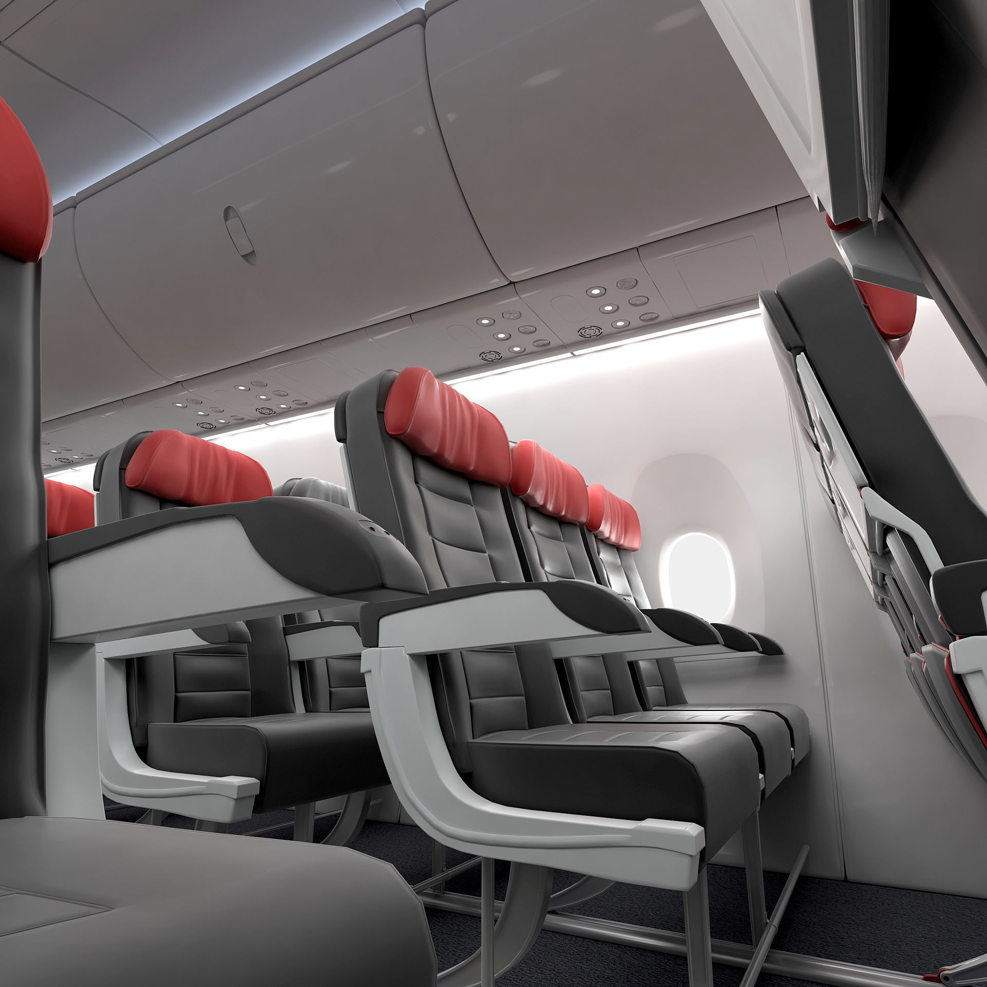 Boeing 737 Interior With Galley 3D model | CGTrader