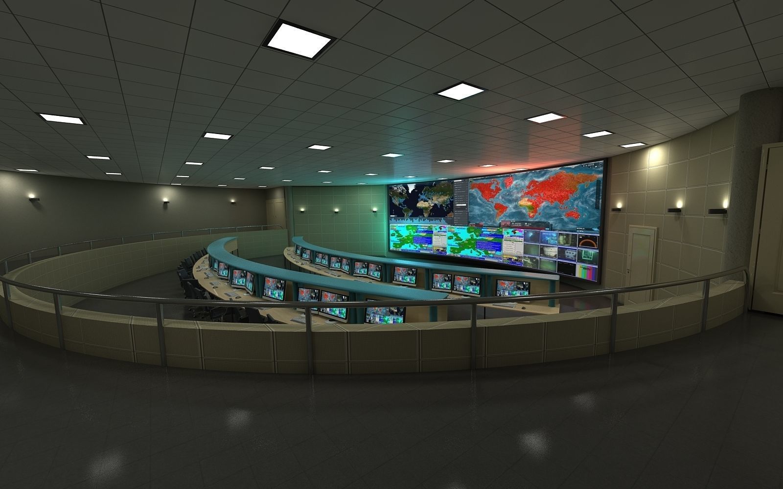 Mission Control Center 3D model | CGTrader