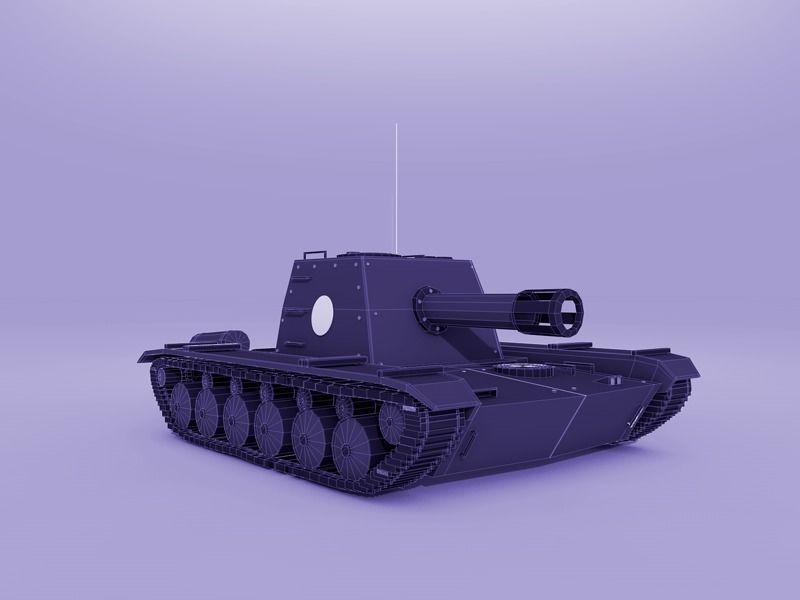 3D model Cartoon Low Poly Tank VR / AR / low-poly animated | CGTrader