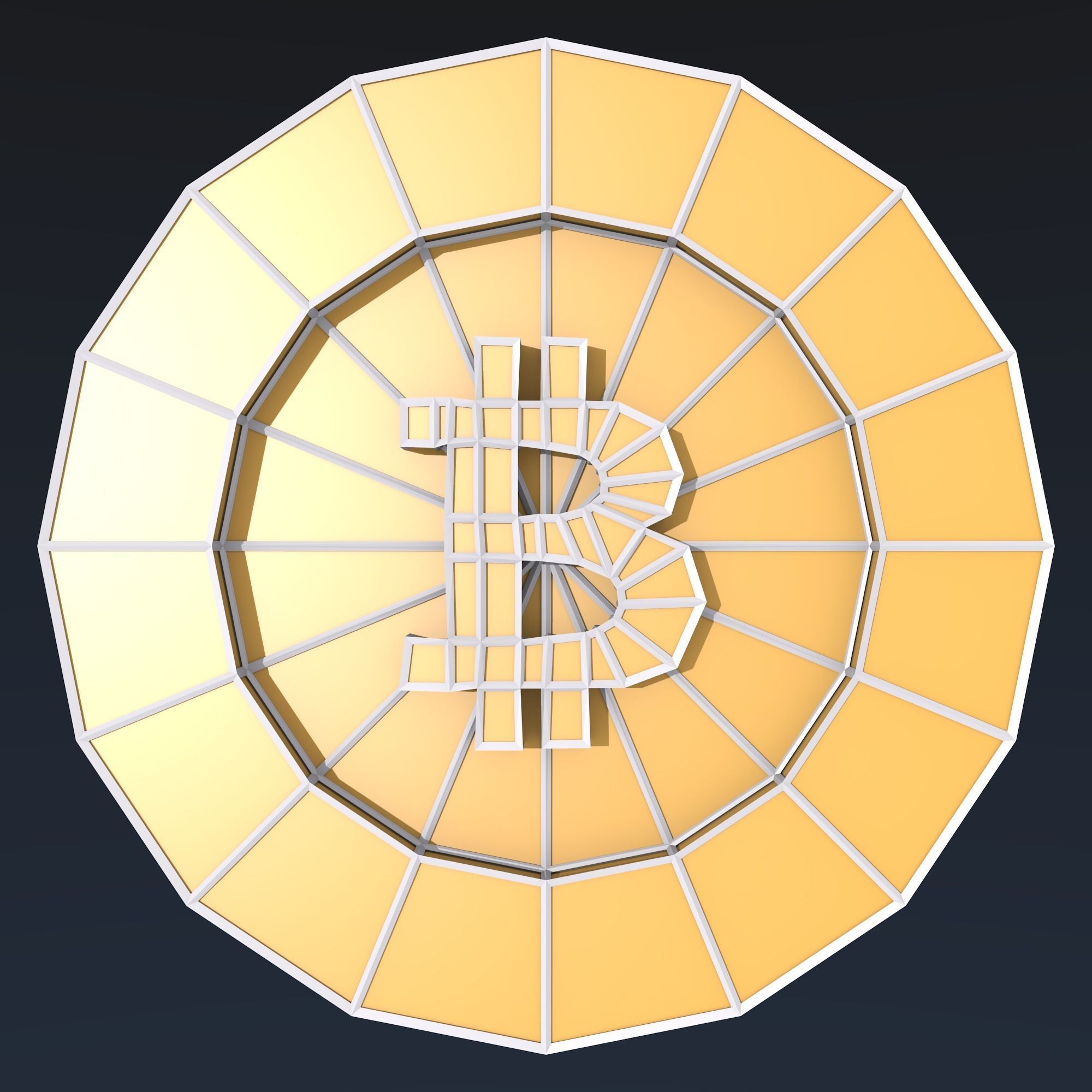 3D model Stylized low poly bitcoin VR / AR / low-poly | CGTrader