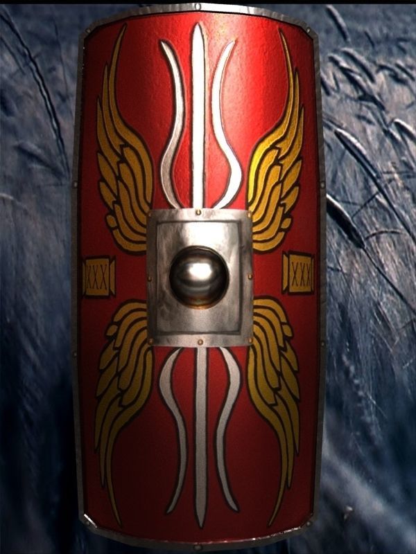 3D model romans shield VR / AR / low-poly | CGTrader