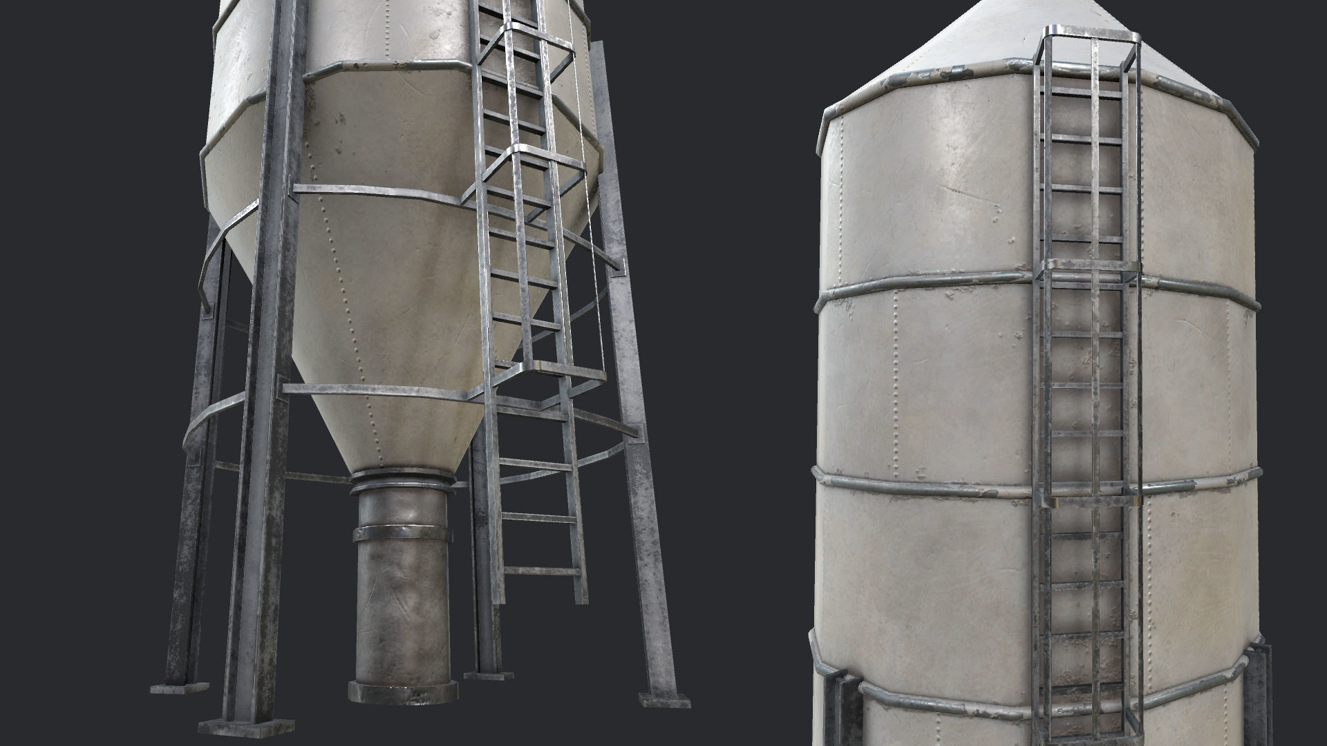 3D model Farm Silo 3 PBR VR / AR / low-poly | CGTrader
