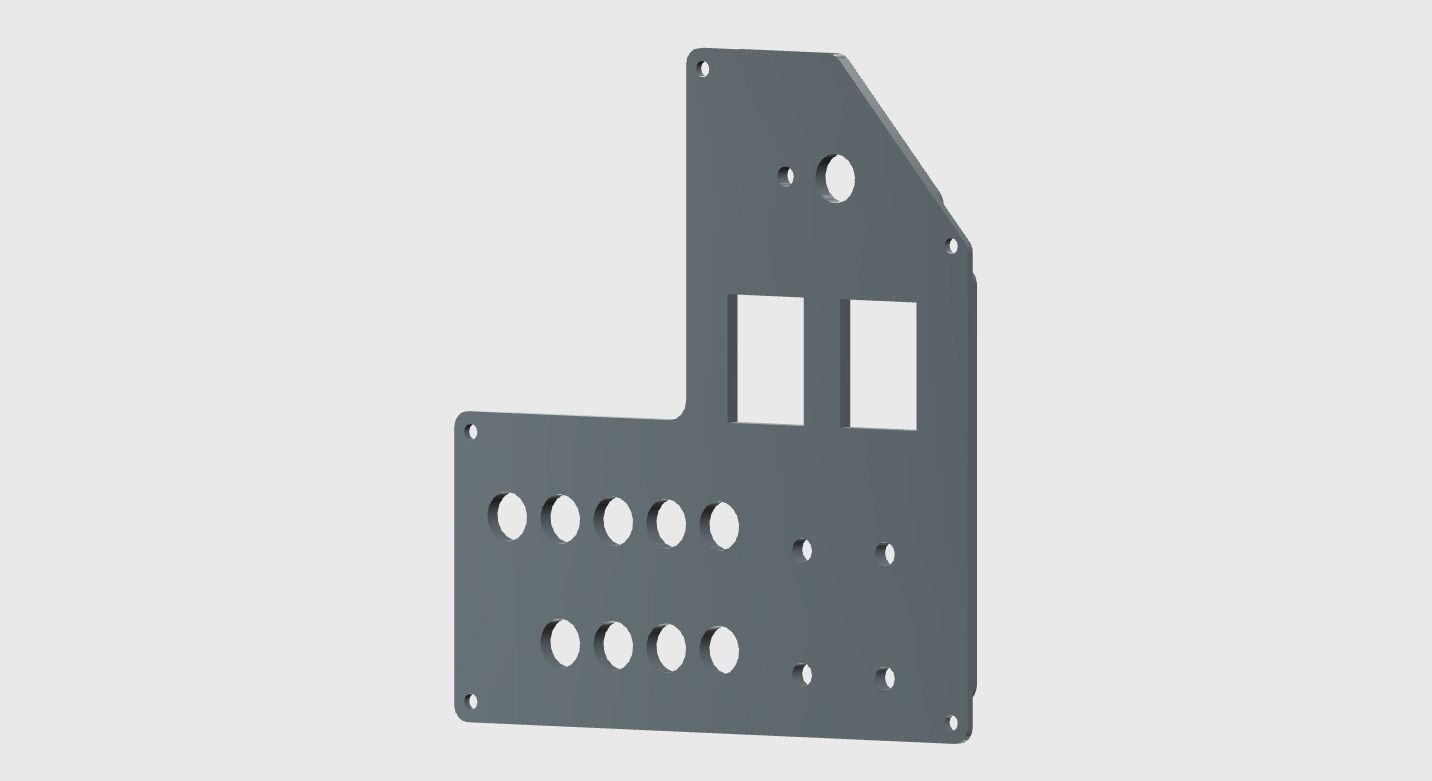 Cessna 172 G1000 Master Switch Panel 3D model 3D printable | CGTrader