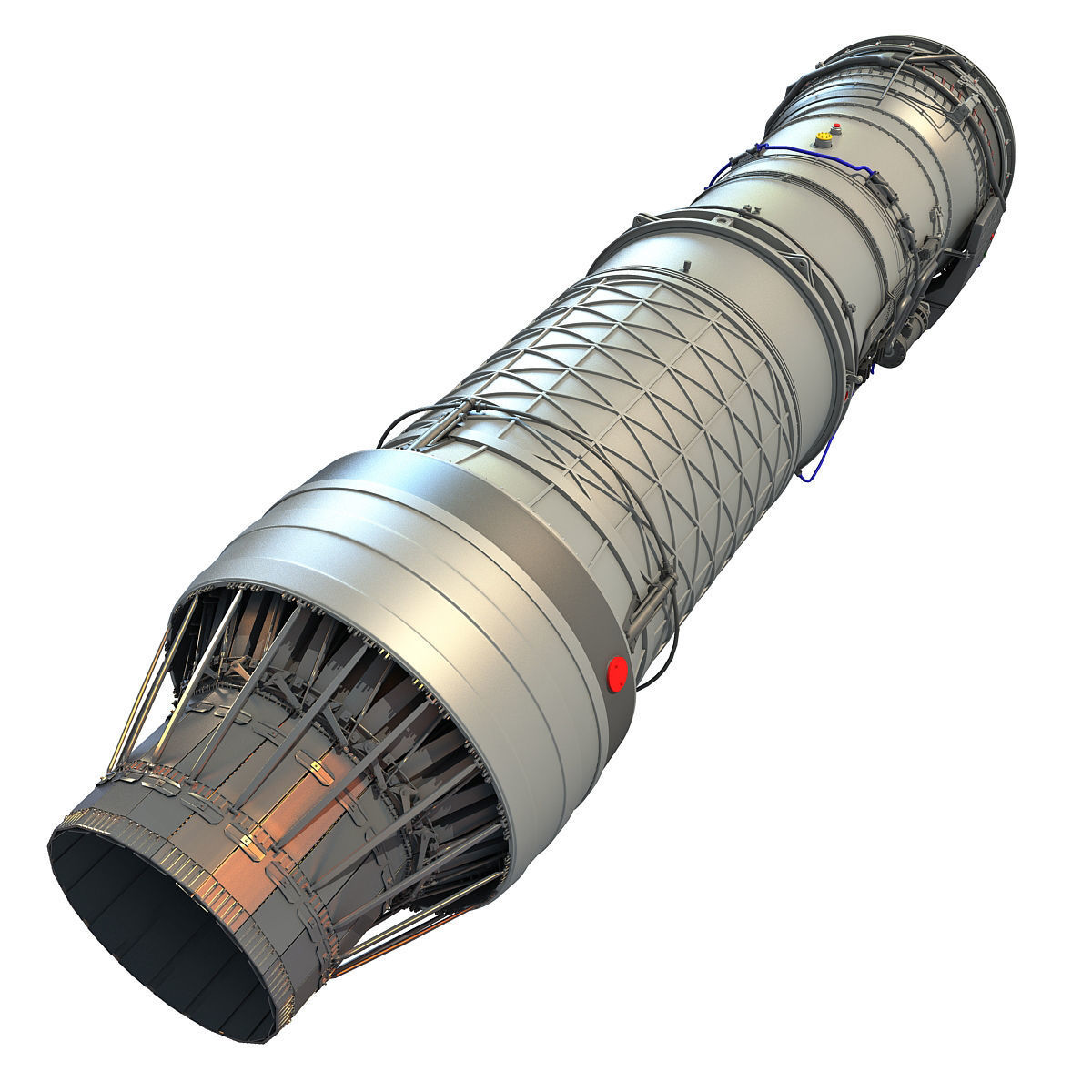 Pratt Whitney F100 Turbofan Engine 3D model | CGTrader