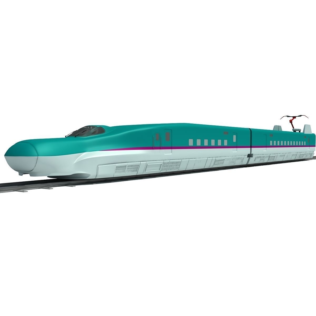 Blue High-Speed Train Shinkansen 3D model | CGTrader